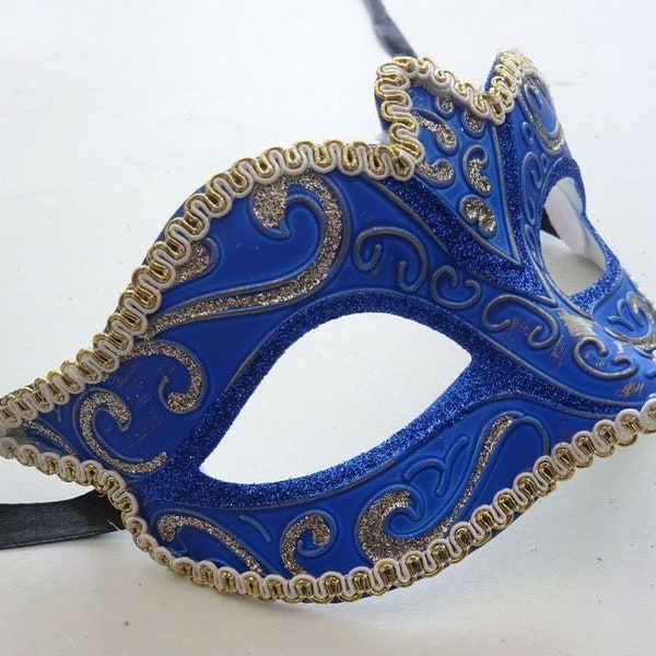 Blue Masquerade Mask - Etsy