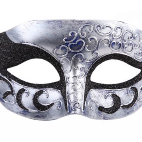 Mens or Ladies Midnight Black Masquerade Mask | Etsy