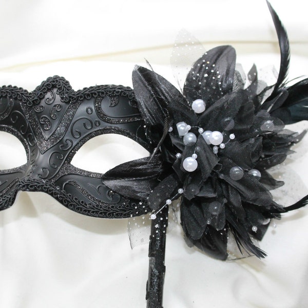 Black Pearl Masquerade Mask - Etsy