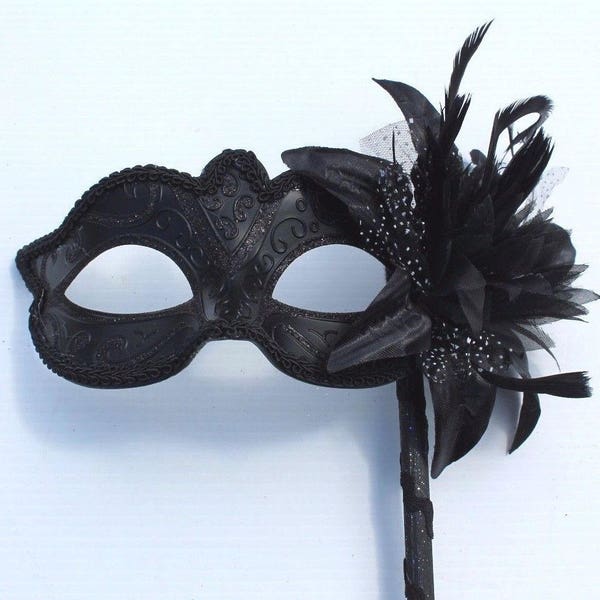 Masquerade Masks on a Stick - Etsy