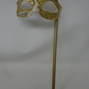 Gold and Ivory Musical Venetian Masquerade Mask for Masked Ball Prom ...