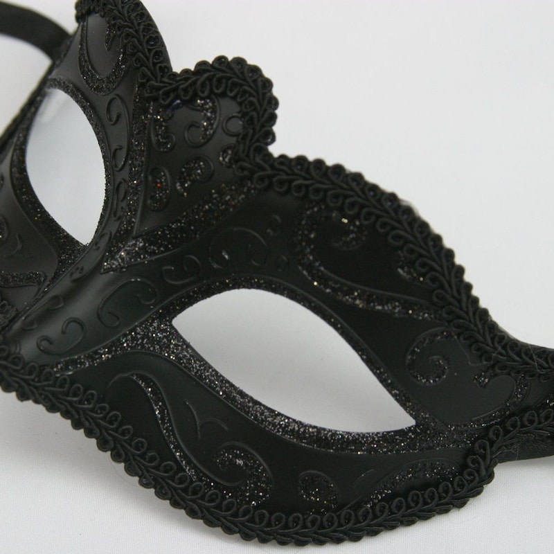Black Masquerade Mask - Etsy UK