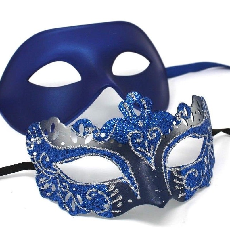 Royal Blue Mask - Etsy
