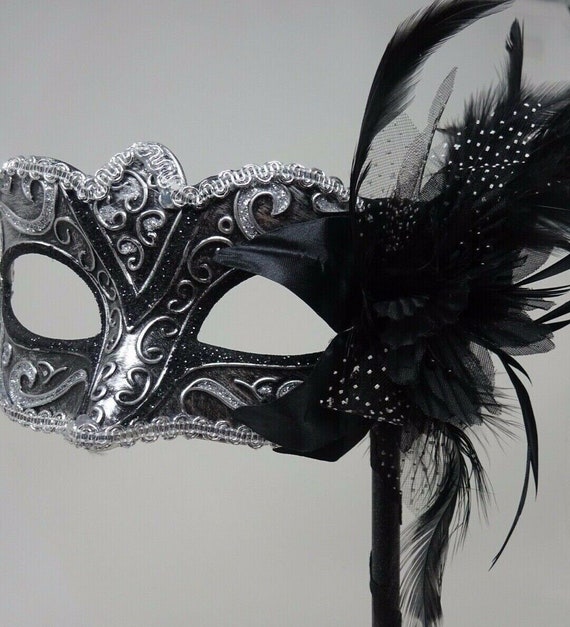 Black And Silver Masquerade Mask
