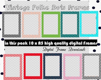 Polka Dot Frames | Etsy