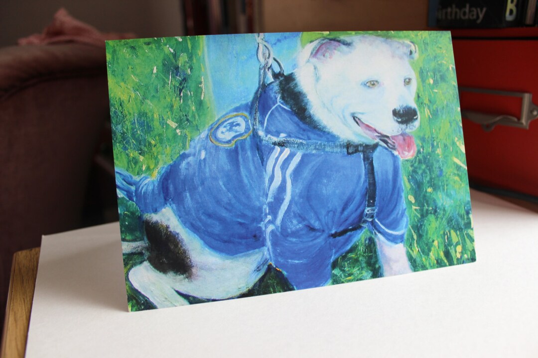 Chelsea FC dog Greetings Card - Etsy