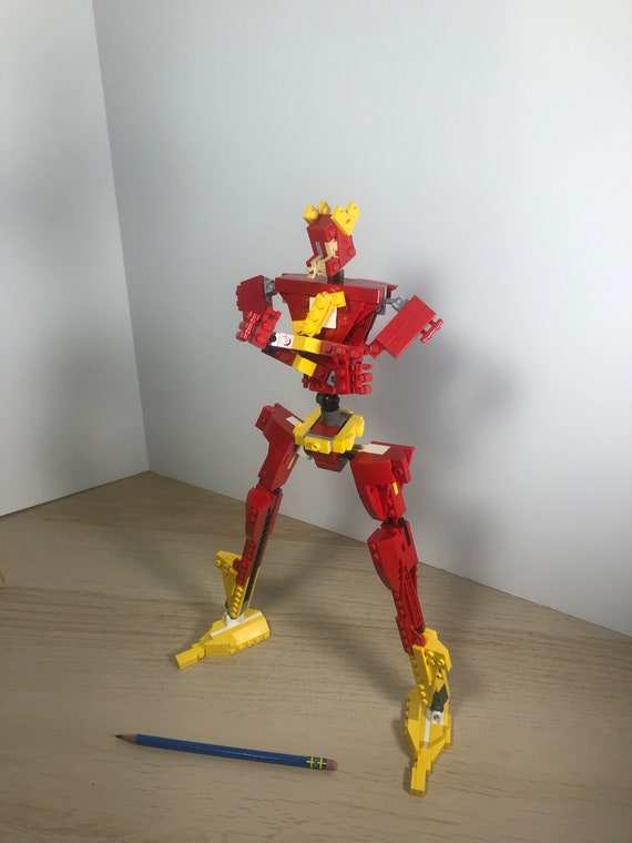 The Flash Posable Lego Sculpture/action Figure - Etsy