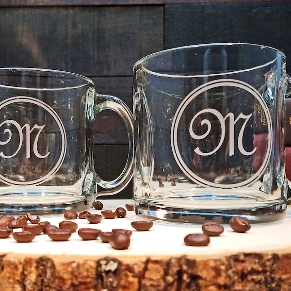 Etched Glass Coffee Mugs - Etsy