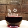 The Dogfather Whiskey Glass, Custom Engraved Bourbon Glass, Engraved ...