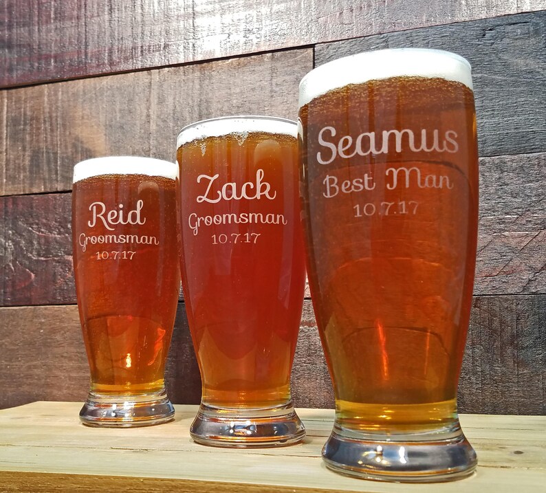 Personalized Beer Glasses Etched Glasses Engraved Glassware | Etsy