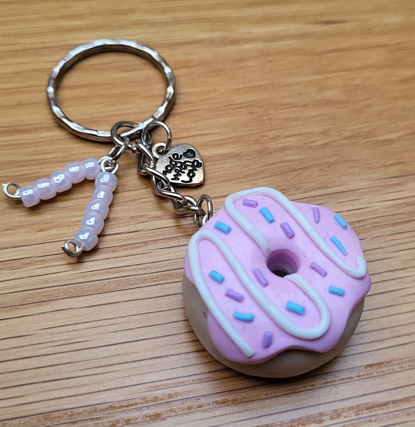 Polymer Clay Donut Keyring - Etsy