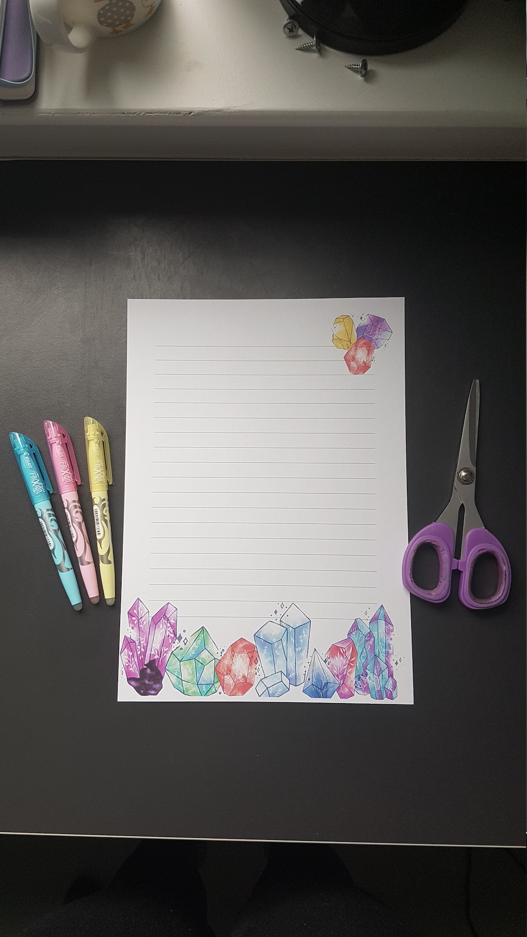 Crystal Writing Paper Digital Download Printable - Etsy