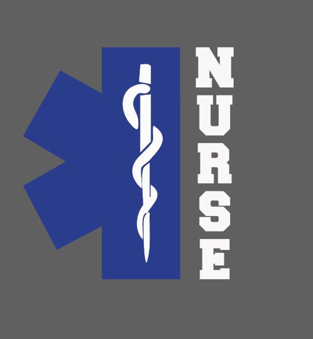 Nurse Star of Life Car Decal: Waterproof Vinyl Sticker - Etsy