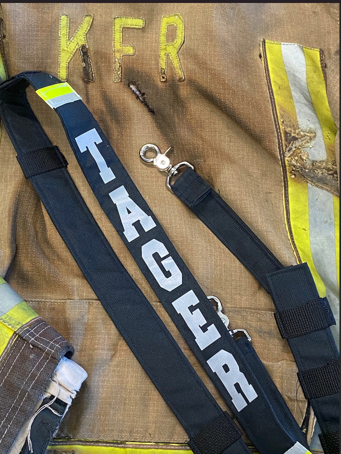 Firefighter Black Reflective Radio Strap Gifts for - Etsy