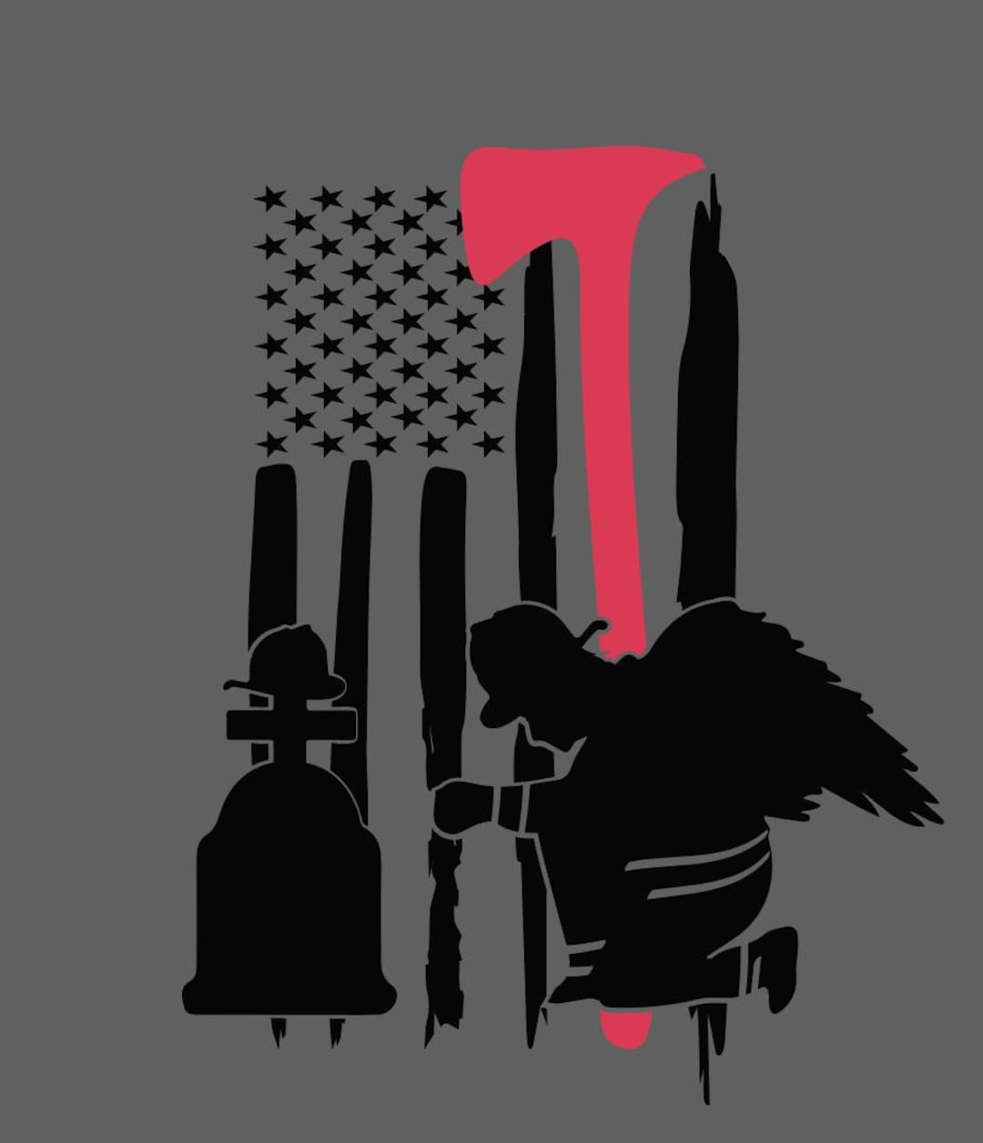 Memorial Decal, Fallen Firefighter Memorial Decal, Firefighter Car ...