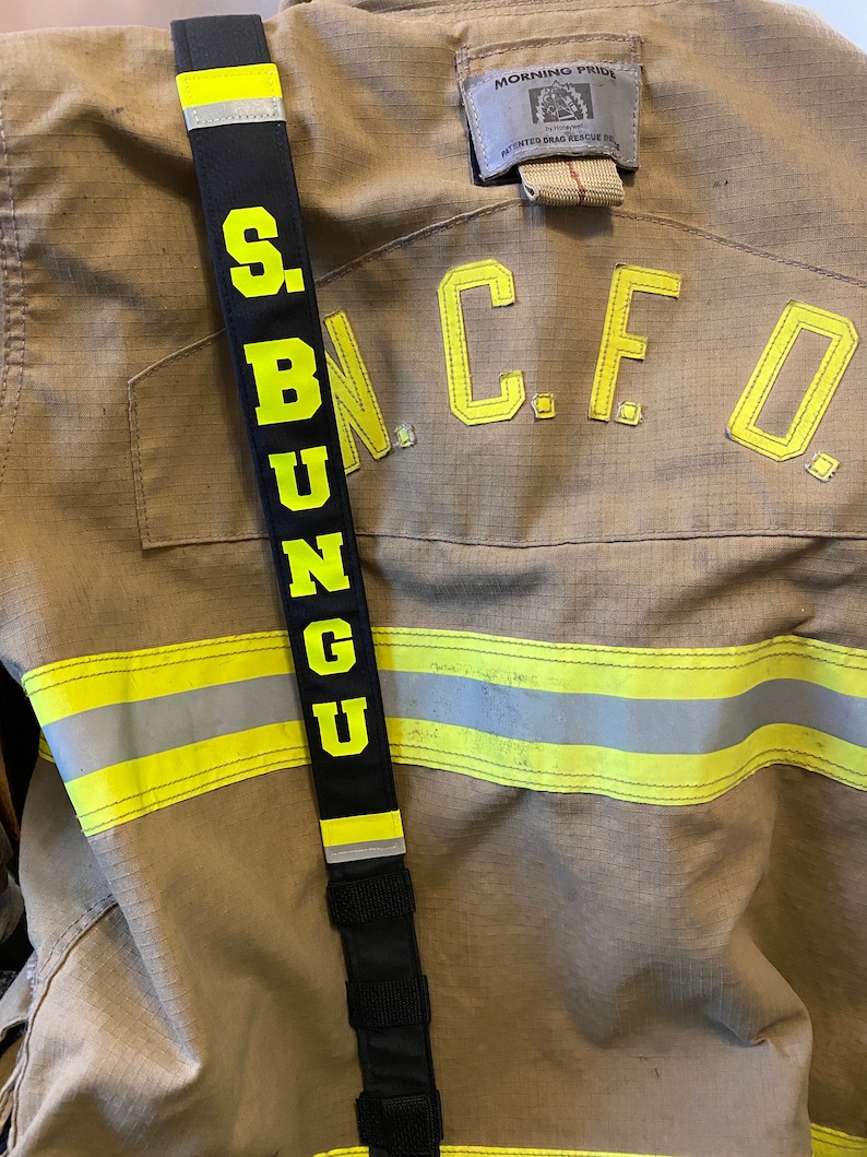 Firefighter Black Reflective Radio Strap Gifts for - Etsy