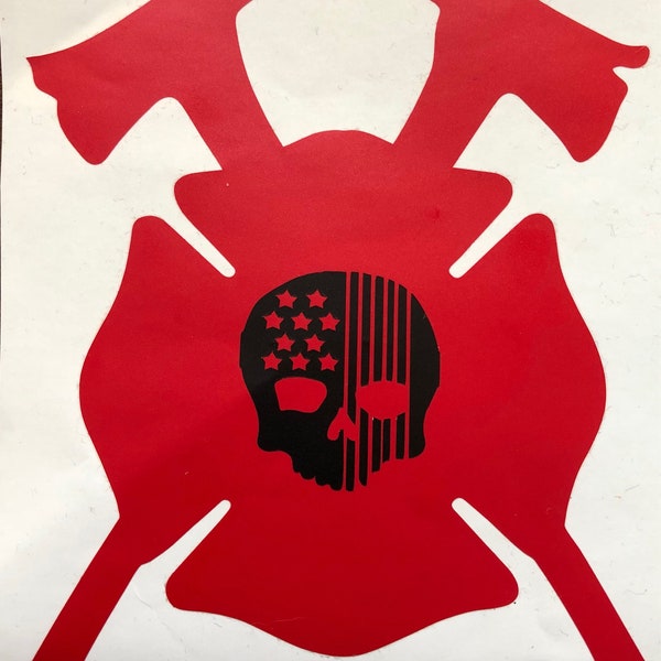 Fire Department Car Decal - Etsy