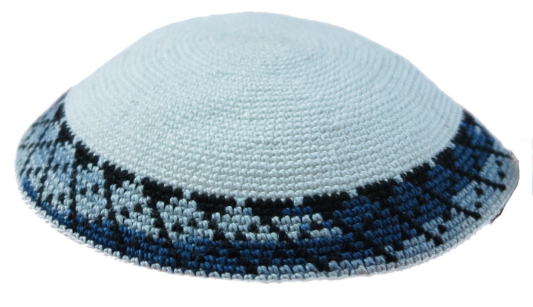Buy Jewish Kipa 15 Cm Hand Knitted Yamakah Kippot DMC Juif Judaica ...