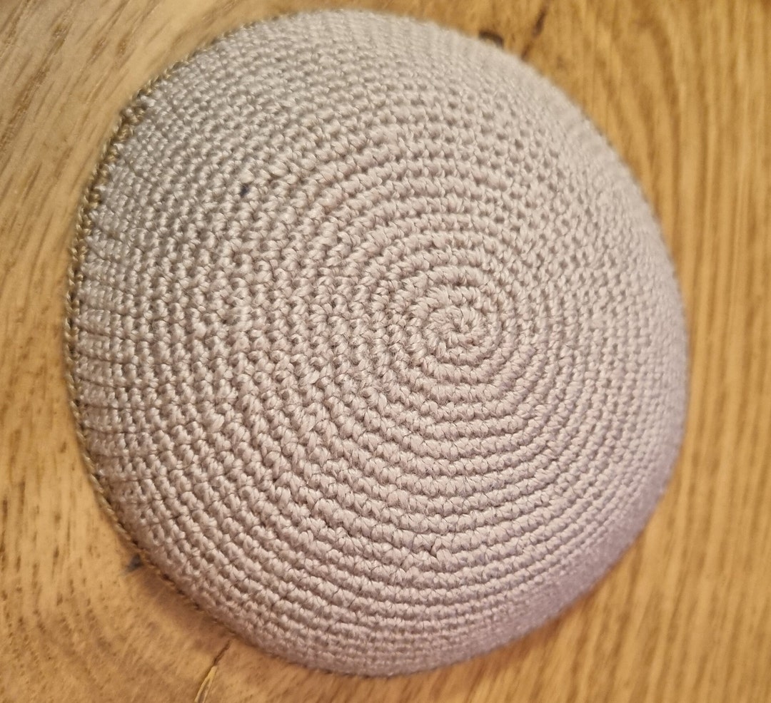 Kippah 10cm Thin Neat Knitted Yamakah Kippot DMC Thread Judaica Crochet ...