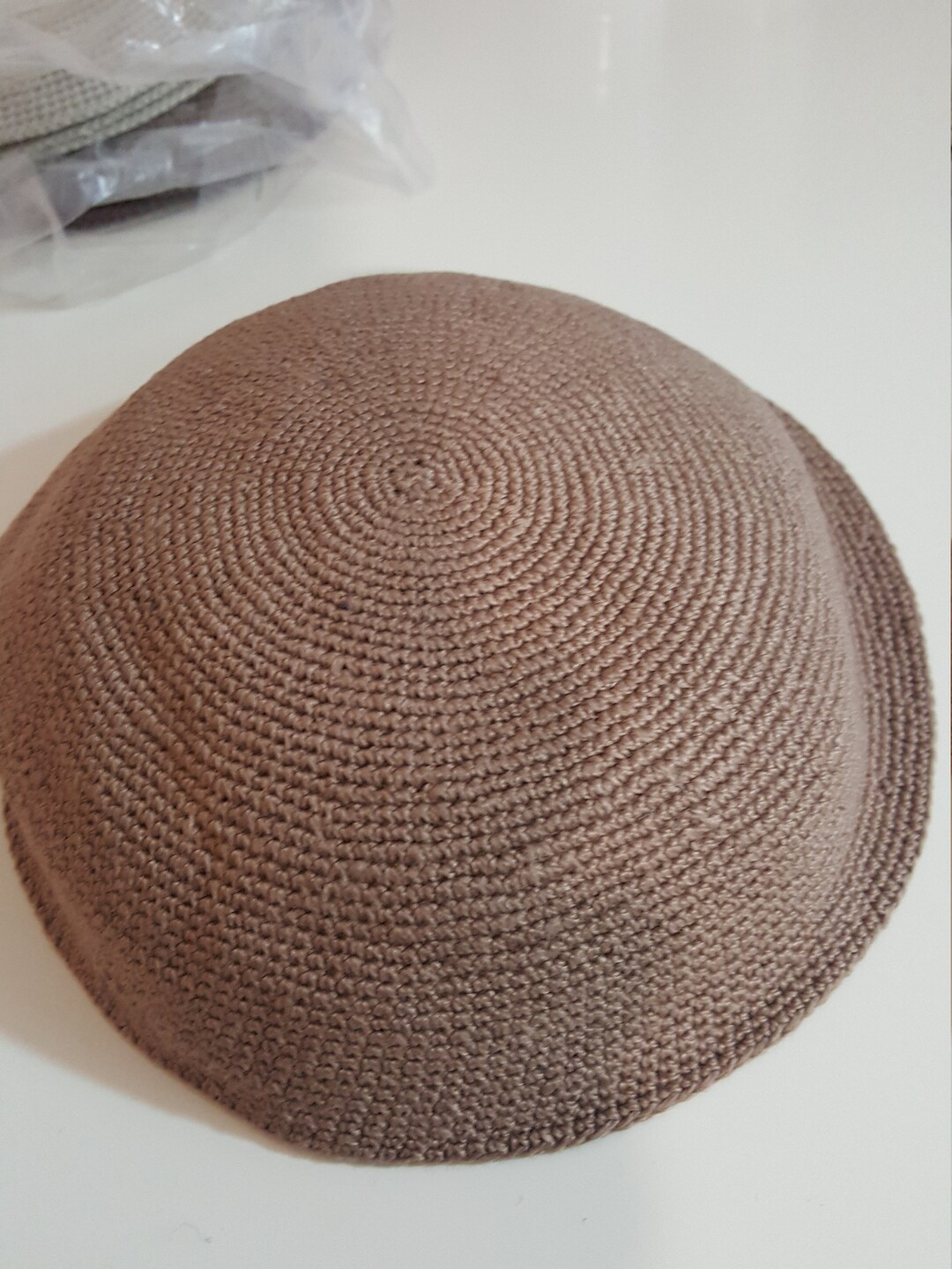 Kippah 18cm o 14cm Kipa judía de Israel tejida a mano Yamakah DMC ...