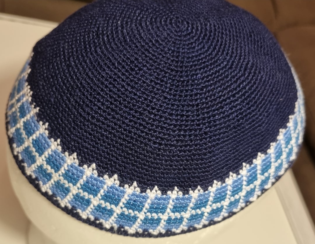 Kippah 23cm Cap From Jerusalem EXCELLENT Quality Yarmulke Handmade ...
