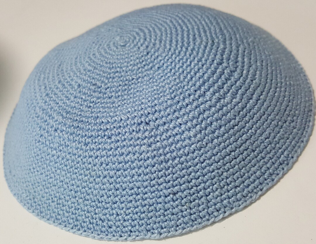 Kippah 18cm Jewish Hat Kipa Hand Knit Yamaka Kippot DMC Kippot Judaica ...