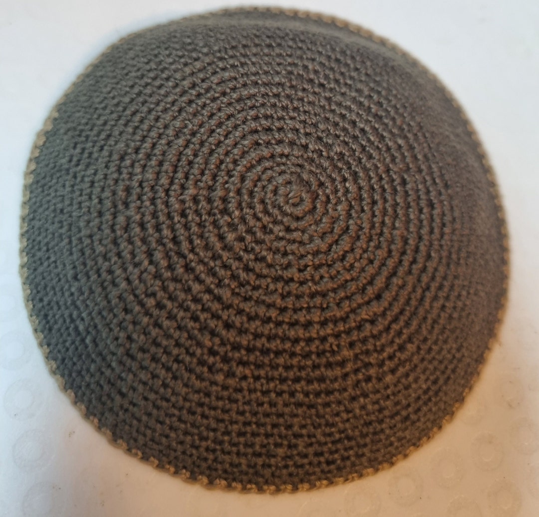 Kippah 10cm Thin Neat Knitted Yamakah Kippot DMC Thread Judaica Crochet ...