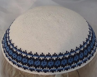 Extra Large KippotYarmulke Cotton Kippah Jewish Yamaka