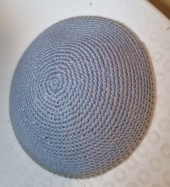 Fashion Kippah 10cm Jewish Kipa Hand Knitted Yamakah DMC - Etsy