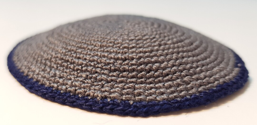 Knitted Kippah 9cm 10cm 12cm Thin Neat Knitted Kippot DMC - Etsy