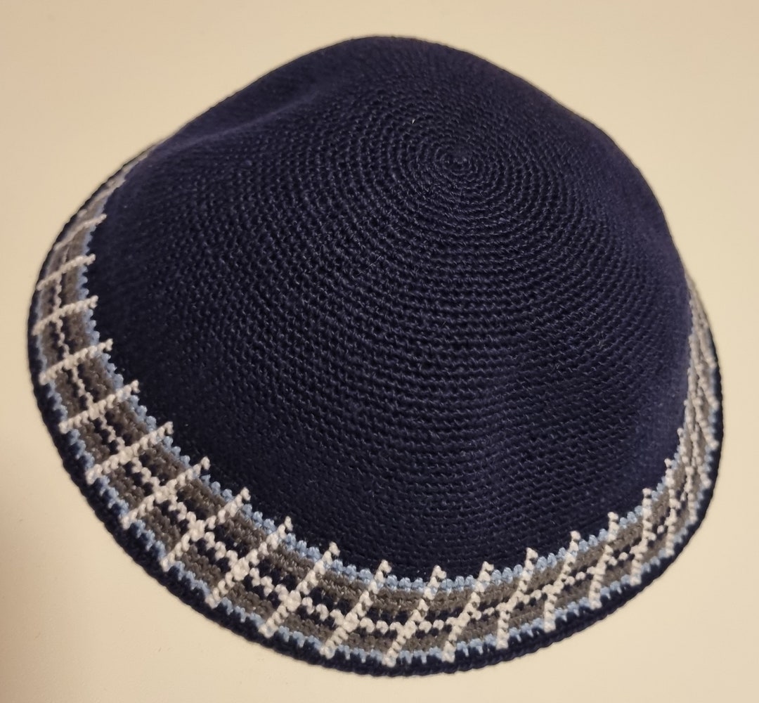 Kippah 23cm Cap From Jerusalem EXCELLENT Quality Yarmulke Handmade ...