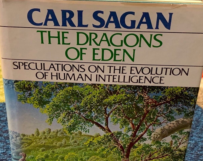 Vintage Carl Sagan the Dragons of Eden 1977 Hardcover Book With Dust ...