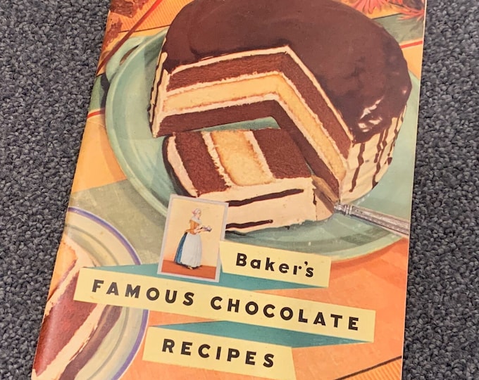 Vintage Baker's Famous Chocolate Recipes 1936 First Edition Cookbook - Etsy
