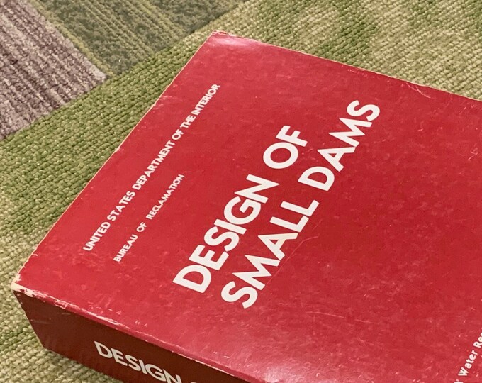 Vintage Design of Small Dams 1977 Softcover Book US Department of the ...