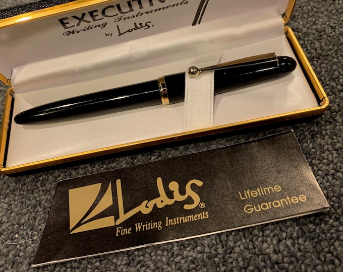 Lodis Executive Fine Writing Instruments Ballpoint Pen Black Gold New ...