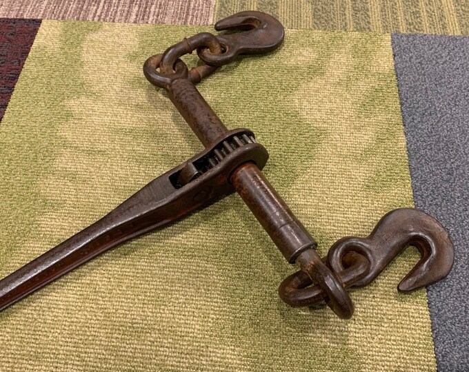 Vintage Lebus Ratcheting Load Binder 1/2 Inch to 5/8 Inch Chain Heavy ...