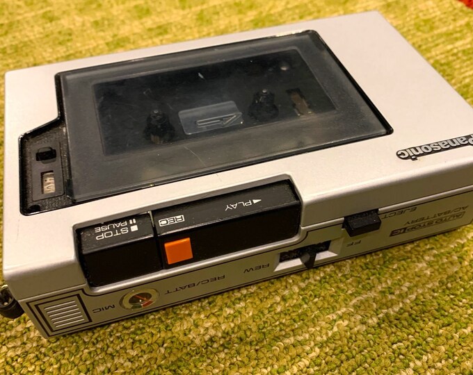 Vintage Panasonic Auto Stop IC Portable Cassette Tape Recorder RQ-212 ...