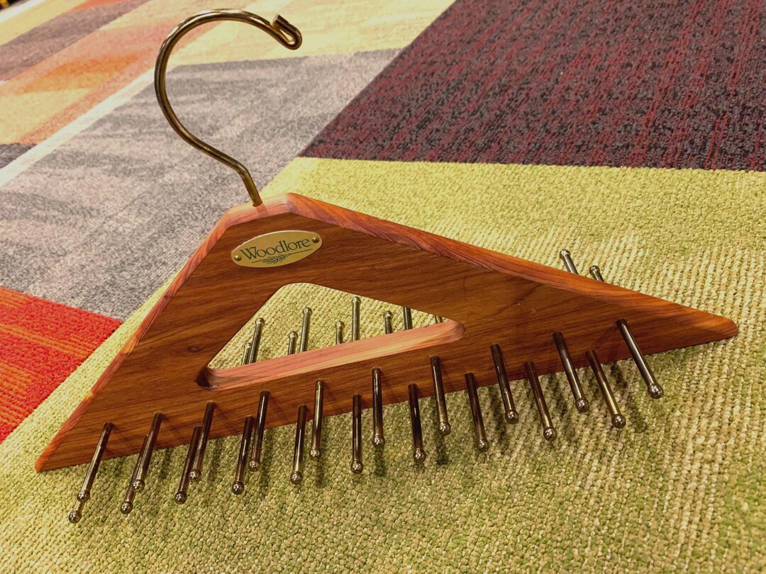 Woodlore Natural Cedar Wood Necktie Hanger Holder Holds 40 Ties - Etsy