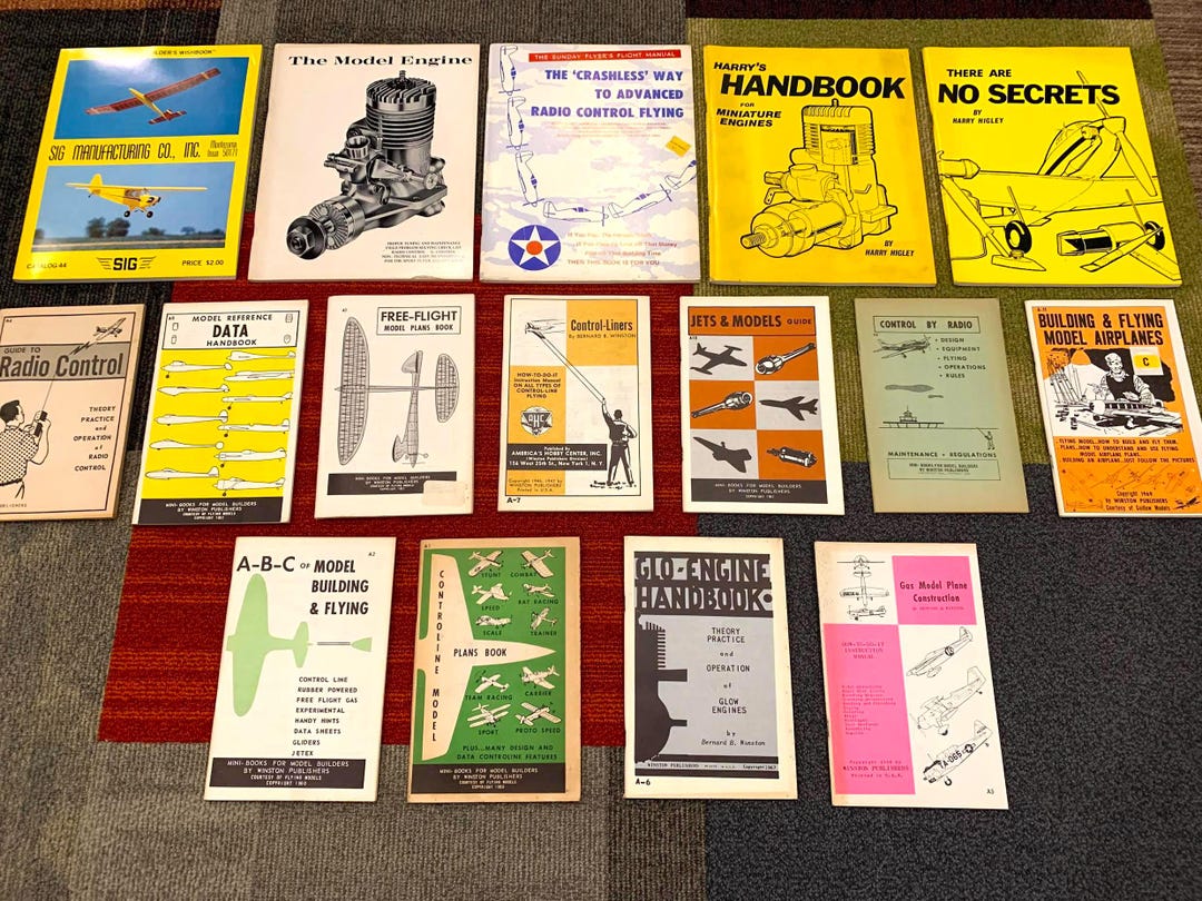 Vintage Model Airplane Book Collection Radio Control Models Jets ...