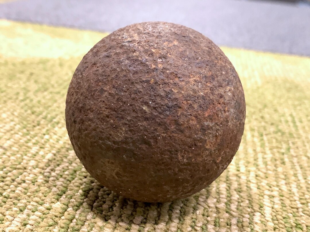 Antique Civil War Era Cannonball Round Shot 2.6 Lbs. 2.75 Inches ...