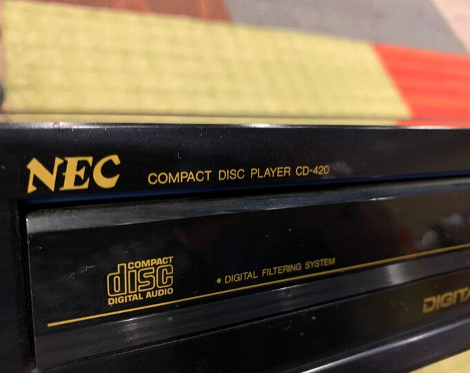 Vintage NEC Compact Disc Player CD-420 Single Tray CD Stereo Components ...