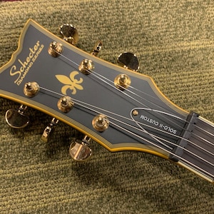 Schecter Solo II Custom Aged Black Satin Electric Guitar Made in Korea ...