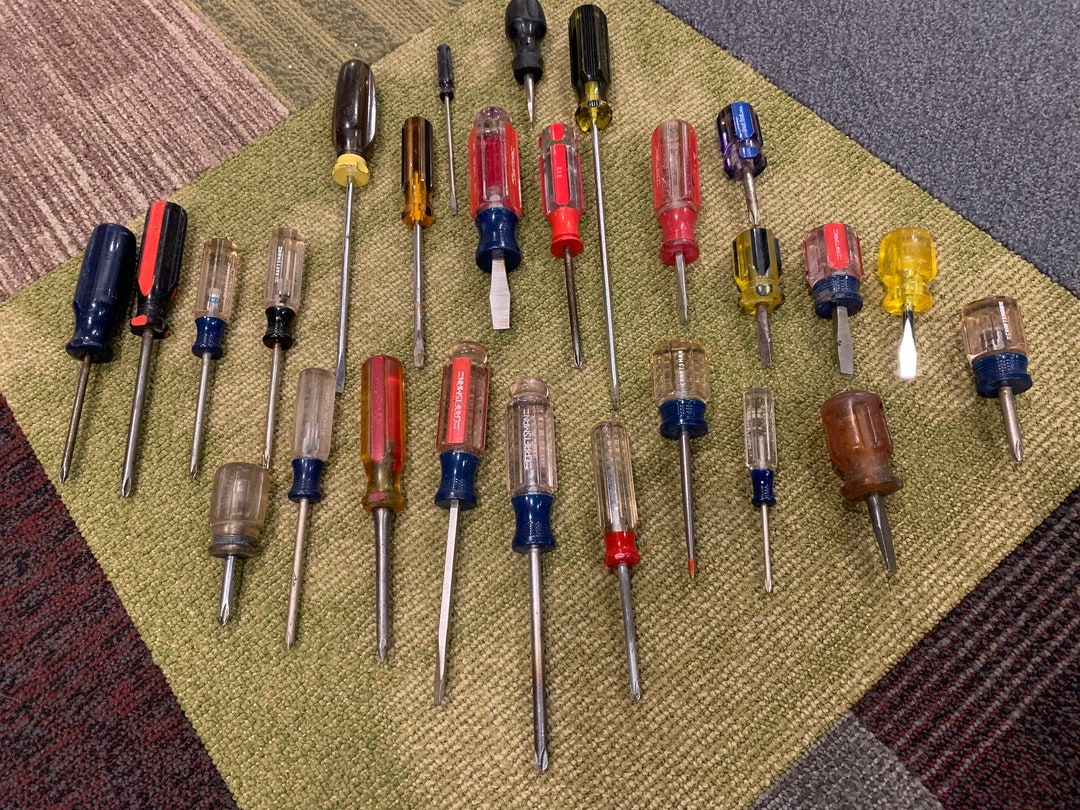 Vintage Screwdriver Tools Lot USA Hand Tools Craftsman Stanley MAC ...