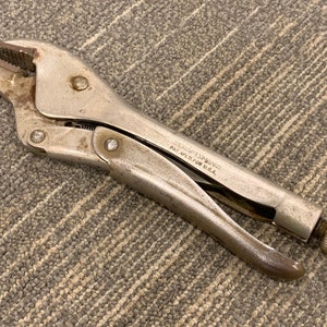 Vintage Craftsman Vise Grip Lever Jaw Wrench PAT. APL'D for USA - Etsy