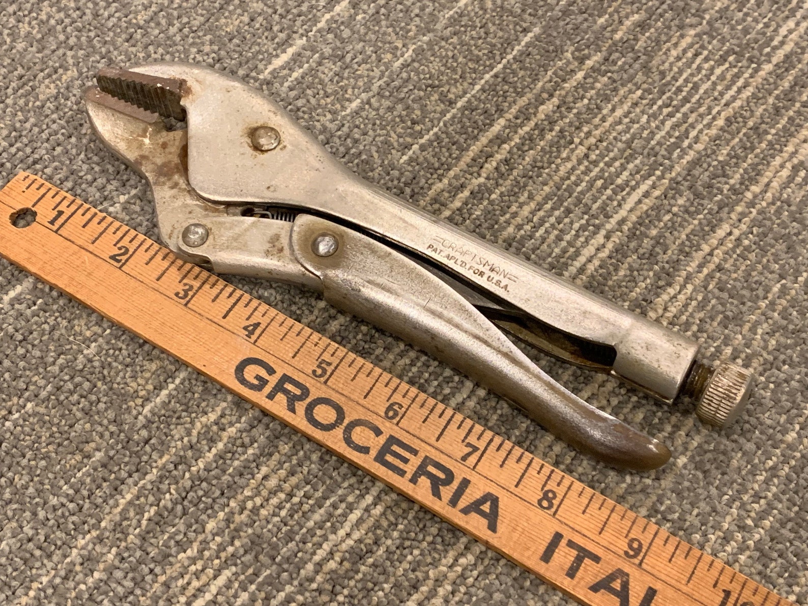 Vintage Craftsman Vise Grip Lever Jaw Wrench PAT. APL'D for USA - Etsy