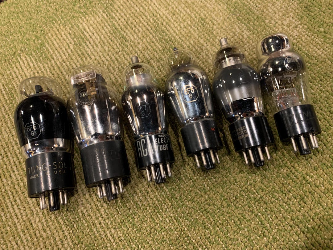 Vintage Radio Vacuum Tube Set - Etsy