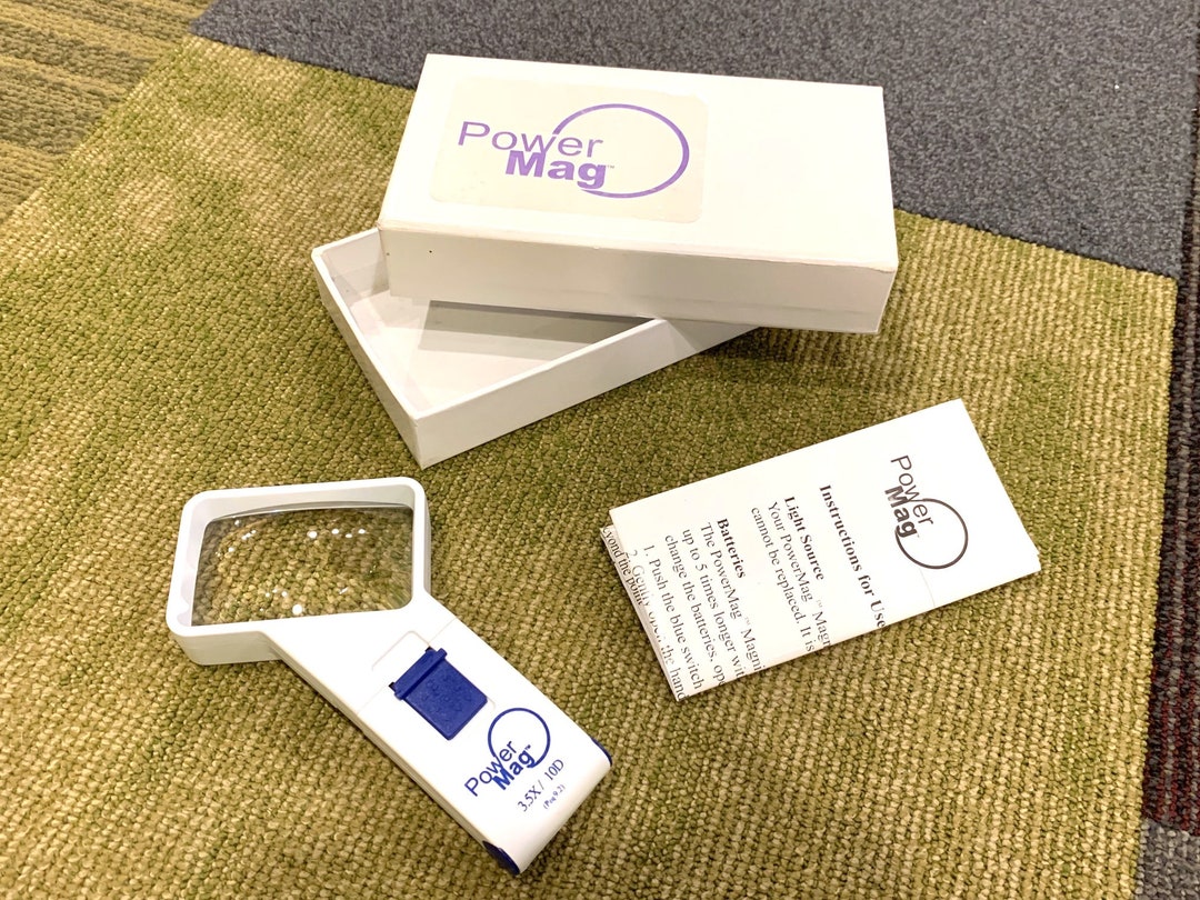 Power Mag Stand Magnifiers Bright White 9502W Angled Handheld ...