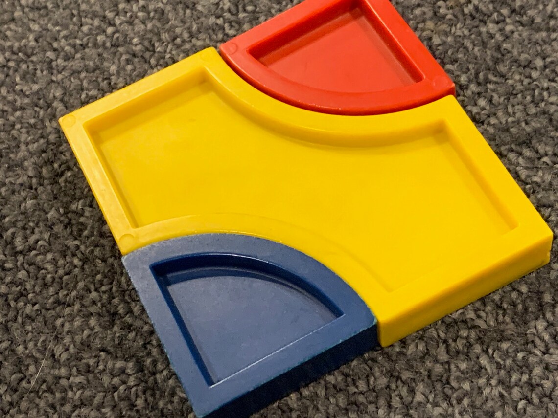 Vintage Creative Plaything Pattern Puzzle Game 1970s Primary Colors ...