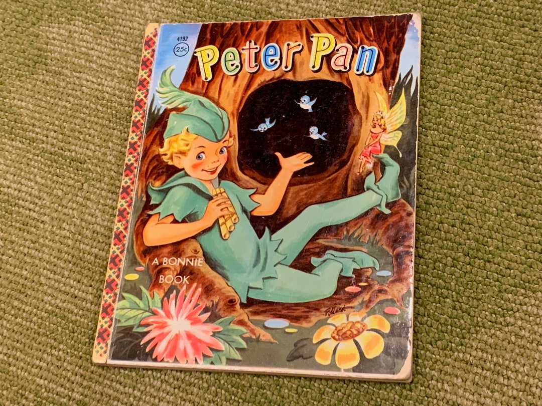 Vintage Peter Pan Hardcover Book A Bonnie Book by Sir J.M. Barrie ...