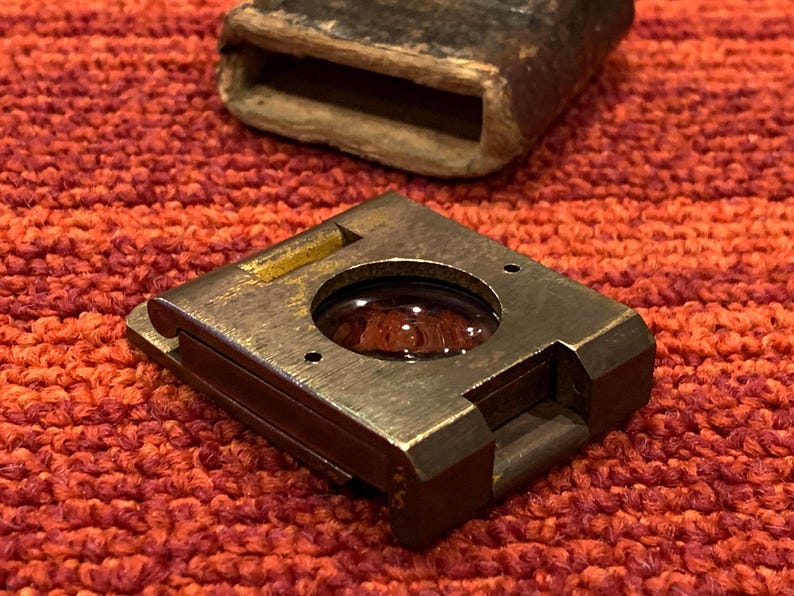 Antique Jeweler's Loupe Solid Brass Folding Magnifying Glass 6x Made in ...